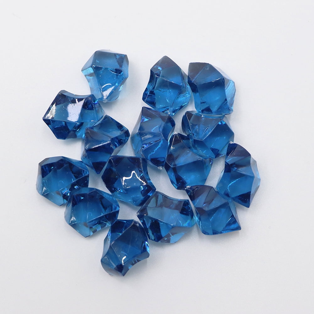 XmhyTop-A 2.2lb Dark Blue-A Plastic Gravel Fake Crushed Ice Cubes, Fish ...