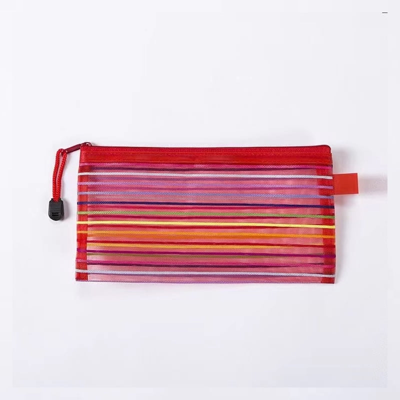 XmhyTop-A 2 Pack Zipper Mesh Pouch, Storage Pencil Pouches ...