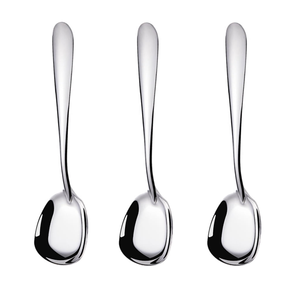 XmhyTop-A 3-Piece Silver Stainless Steel Square Spoon Set - Walmart.com