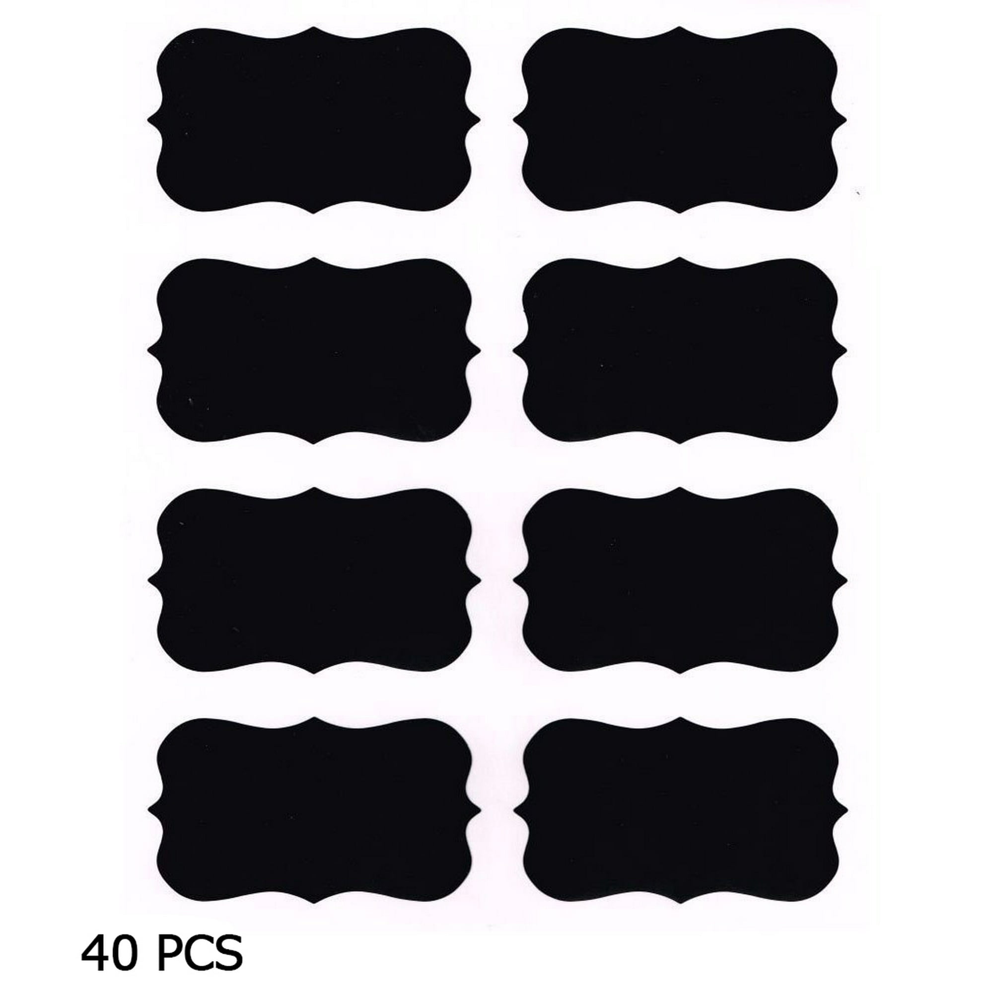 XmhyTop-A 40 pieces of black chalkboard labels, suitable for Mason jars ...