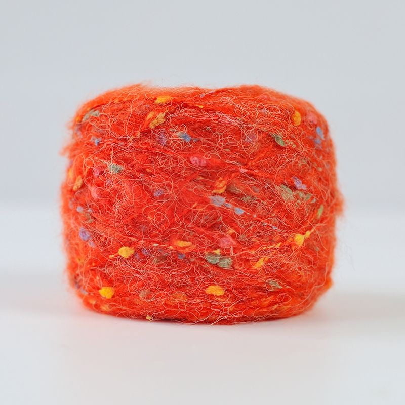 XmhyTop-A 50g Soft Rainbow Bean Yarn Textured Blended Yarn for DIY ...