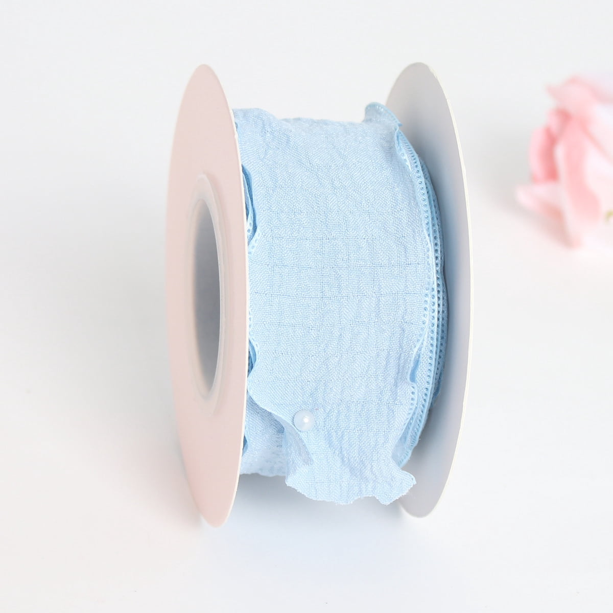 XmhyTop-A Blue Ruffle Ribbon 9 yards Polyester Trimming Ribbon ...