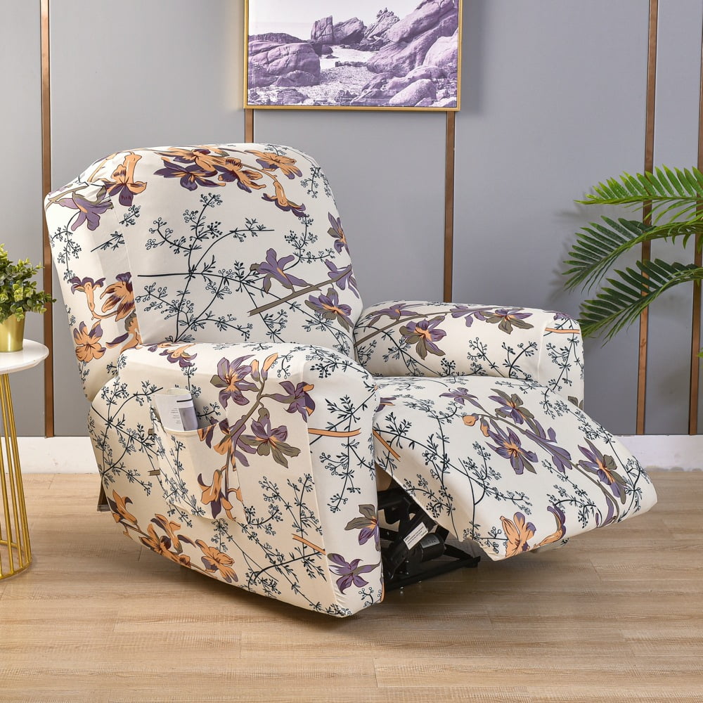 XmhyTop-A Couch Cover Polyester Sofa Covers Floral Patterned Reclining ...