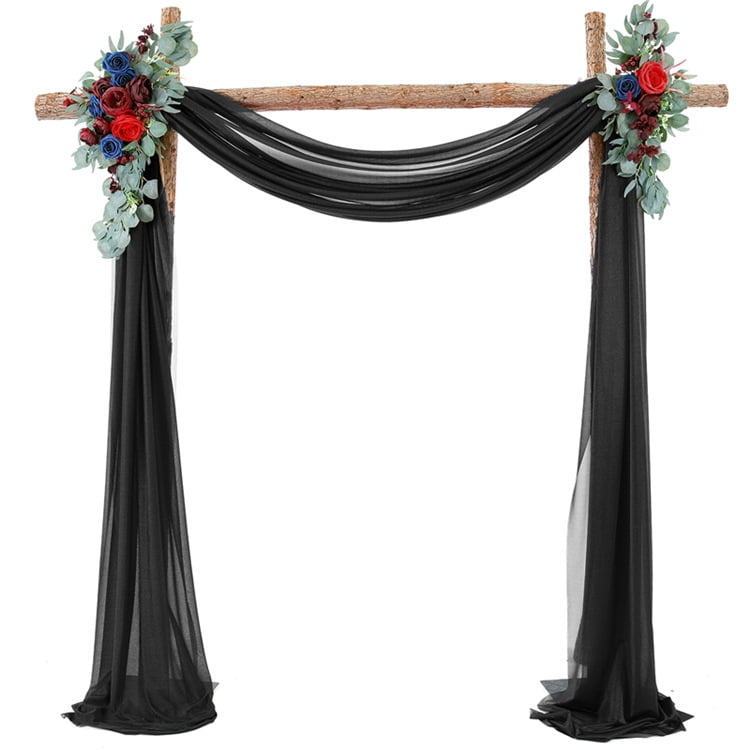 XmhyTop-A Curtain 1 Piece 75x300cm Wedding Arch Draping Fabric ...
