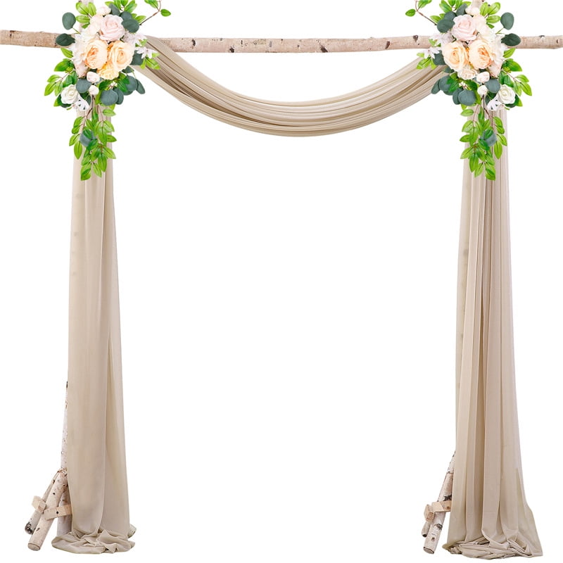XmhyTop-A Curtain 1 Piece 75x300cm Wedding Arch Draping Fabric ...