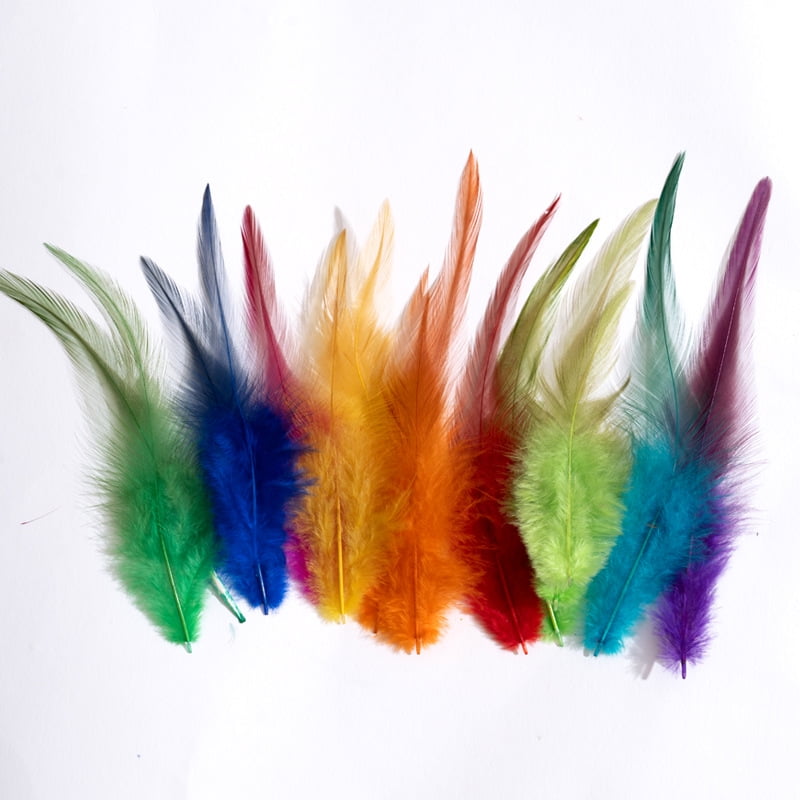 XmhyTop-A Feathers for Crafting,100pcs 3-5.9inch Craft Feathers,Bulk ...