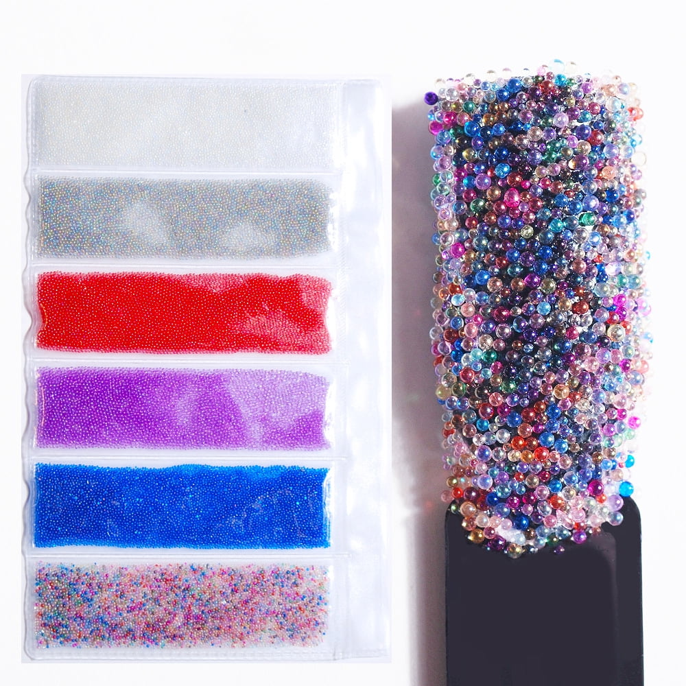 XmhyTop-A Glass Bubble Beads, Micro Beads No Hole Beads Tiny Glass ...