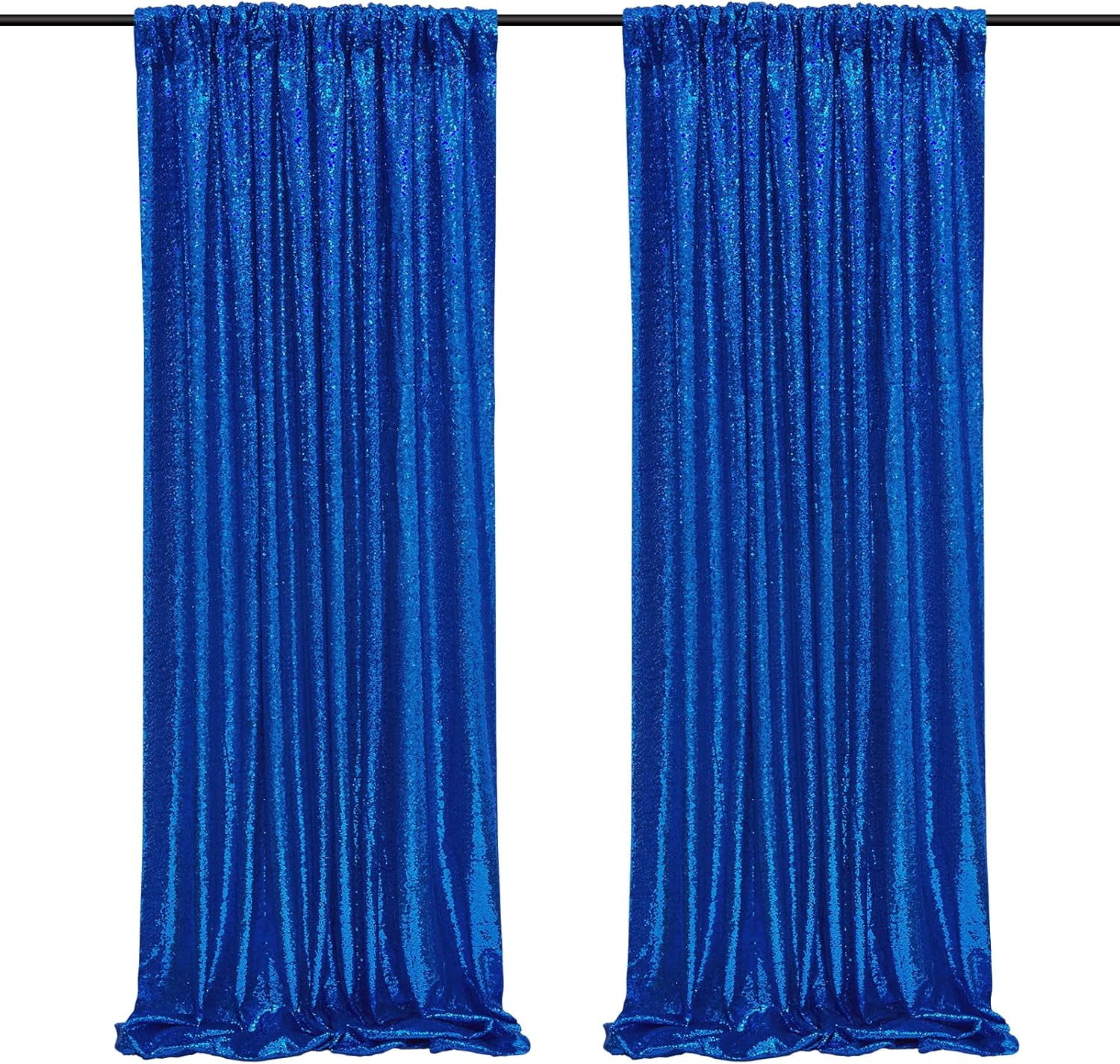 XmhyTop-A Glitter Curtains 2 Pieces 60X240cm - Sparkling Backdrop ...
