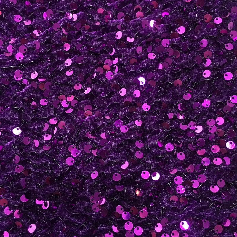XmhyTop-A Sequin Fabric 1 Yard Sparkling Glittery Sequined Fabric for ...