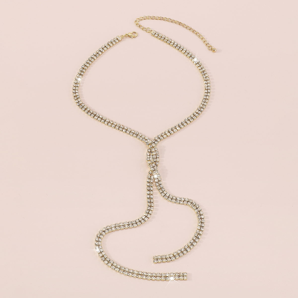 XmhyTop-A Sparkly Layered Rhinestone Chokers Necklace Rhinestone ...