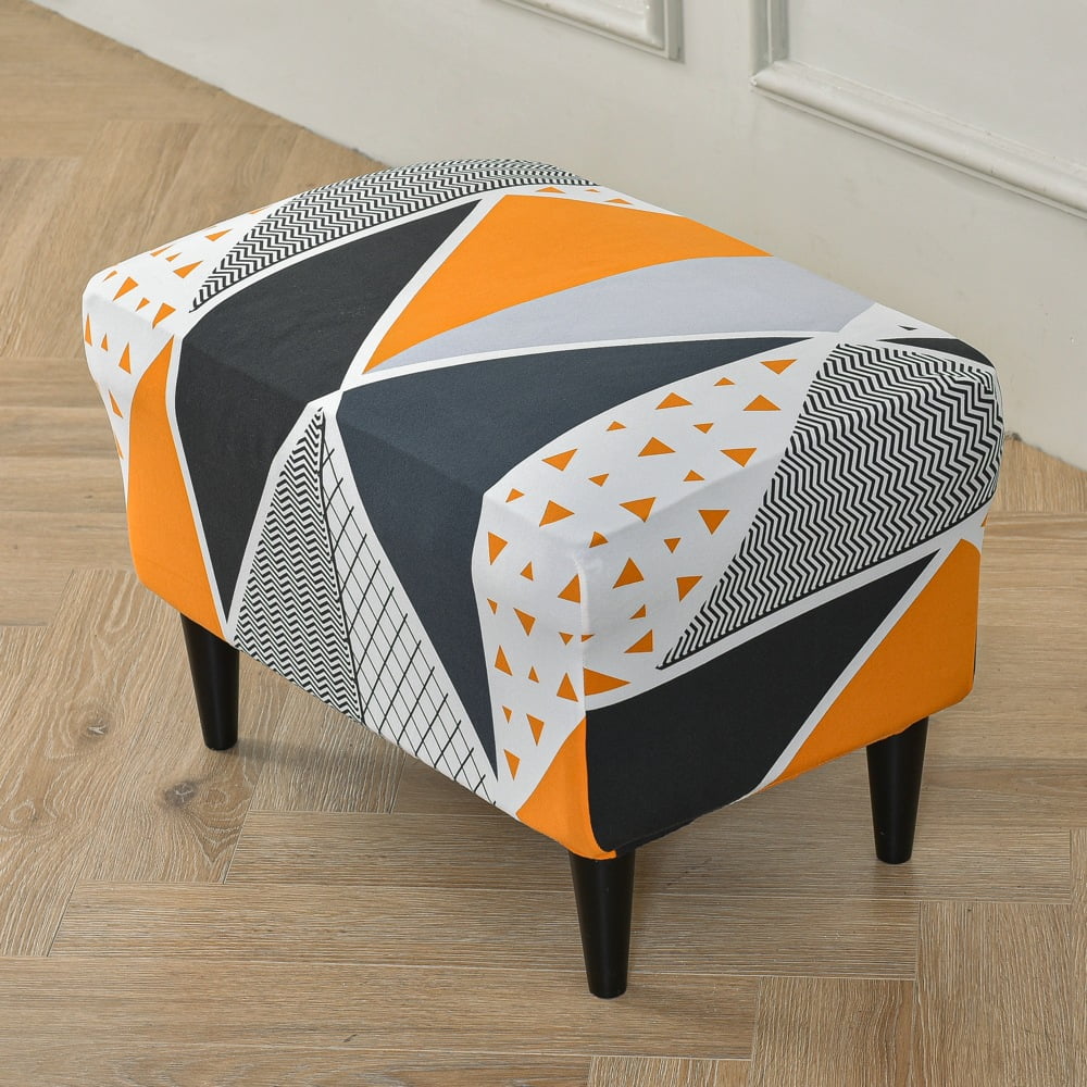 XmhyTop-A Stretch Rectangular Storage Footrest Stool Covers with ...