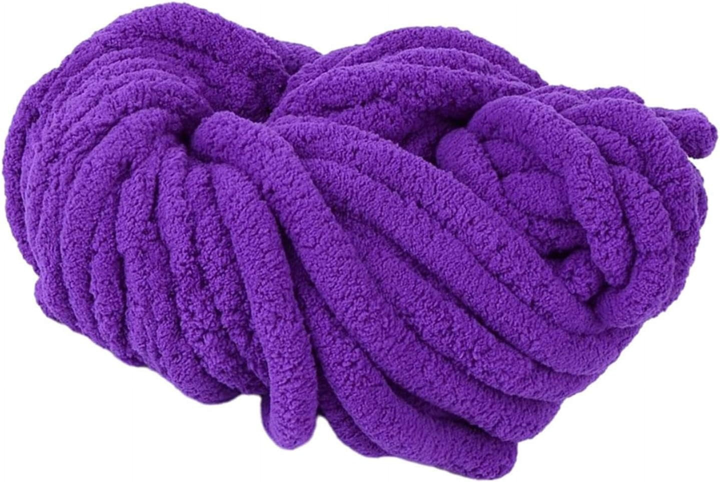 XmhyTop Chunky Chenille Yarn Super Bulky Yarn Plush Yarn Thick Yarn ...