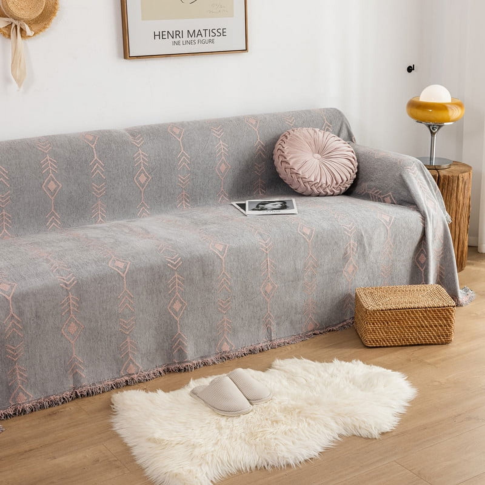 XmhyTop Couch Cover Chenille Sofa Covers Jacquard Weave Sofa Towel ...