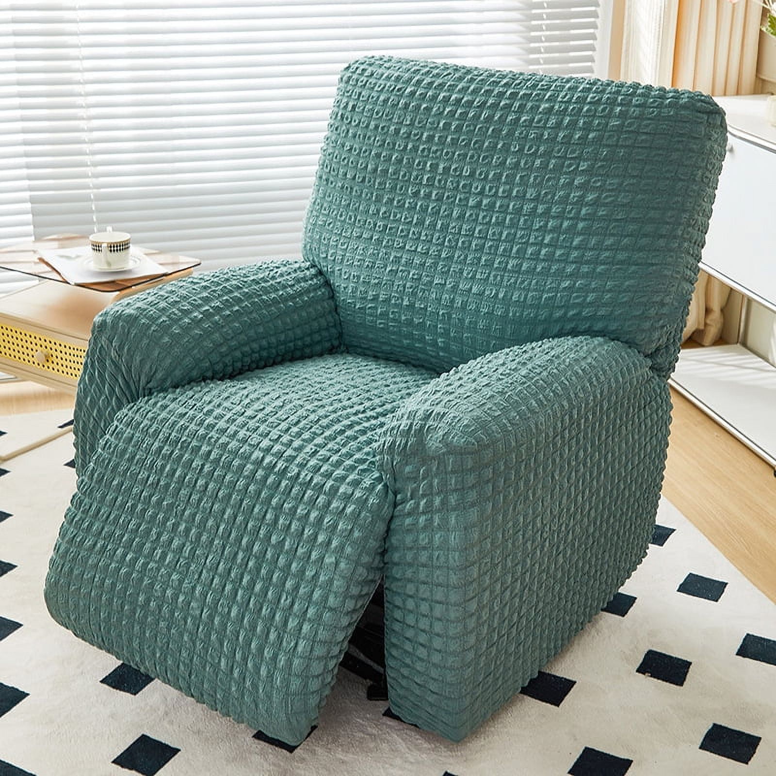 XmhyTop Couch Cover Sofa Covers 1 seat Light Green Easy - Fit Washable ...