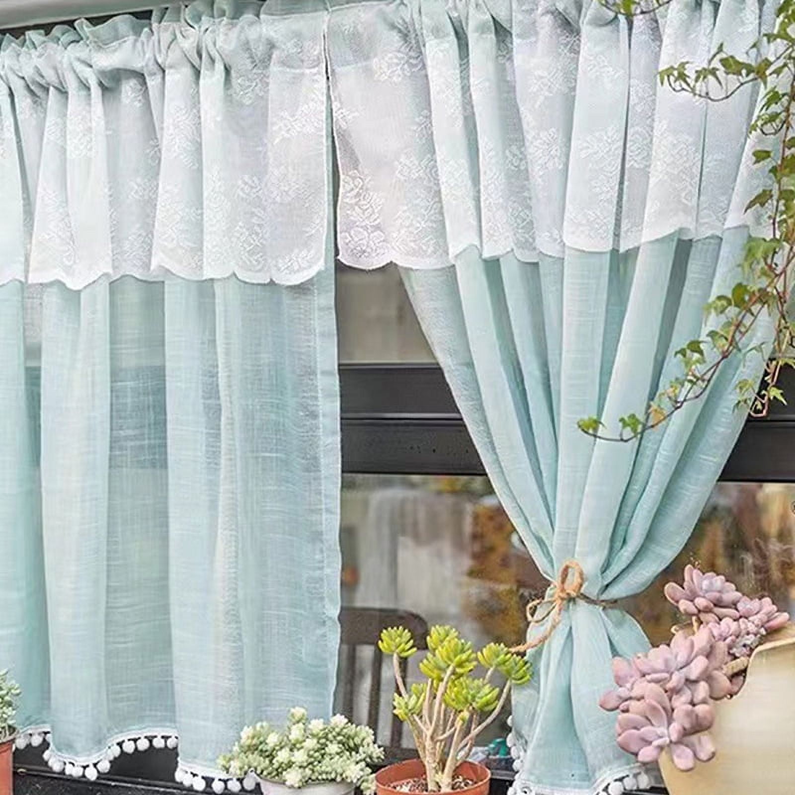 XmhyTop Curtains Sheer - Texture Sheer Window Covering, Light & Airy ...