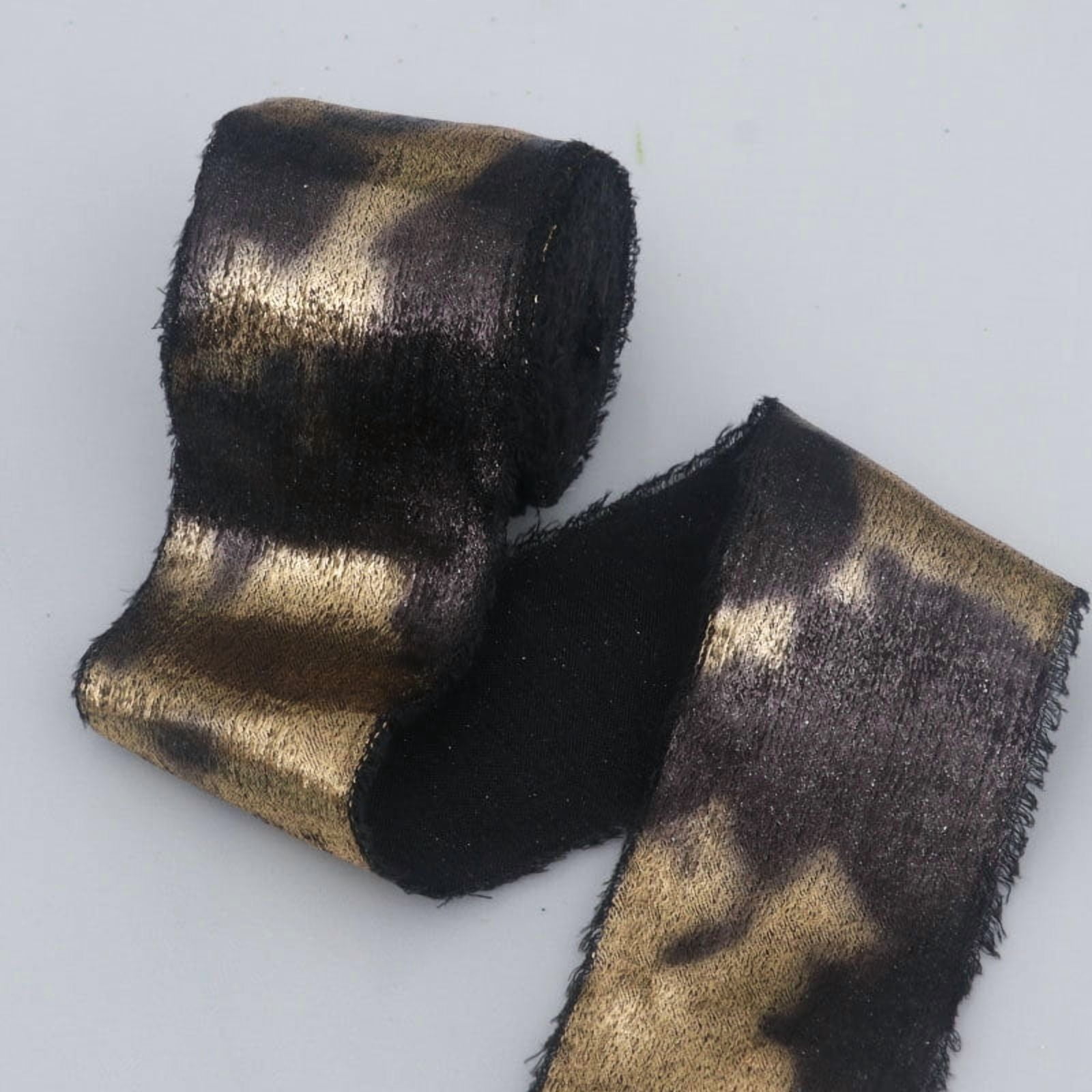 XmhyTop Gilding Ribbon for Gift Wrapping, Frayed Edges Glossy Ribbon ...