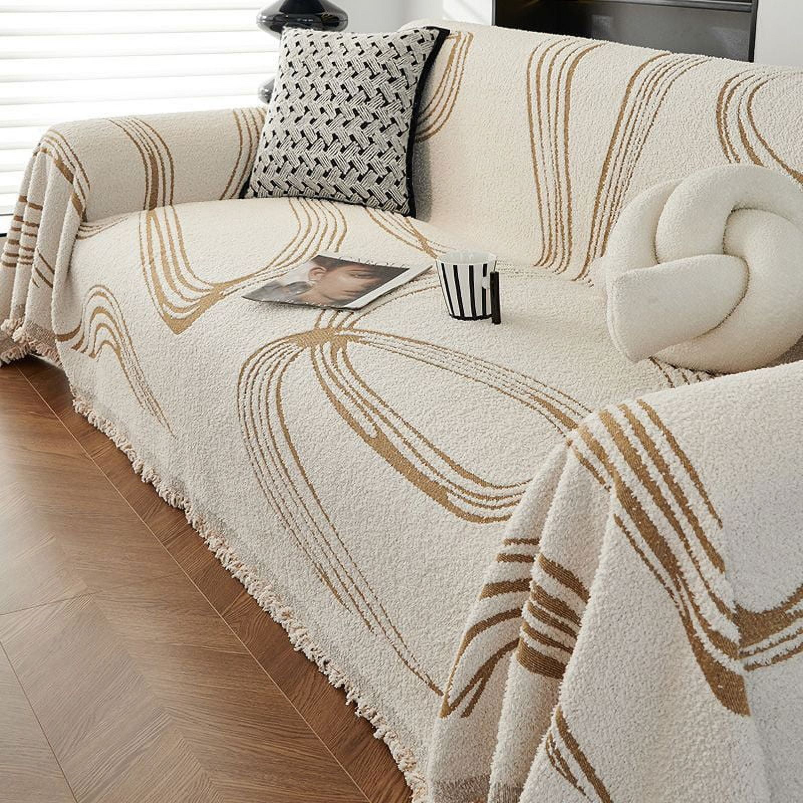 XmhyTop Luxurious Chenille Sofa Covers: Effortless Install, Washable ...