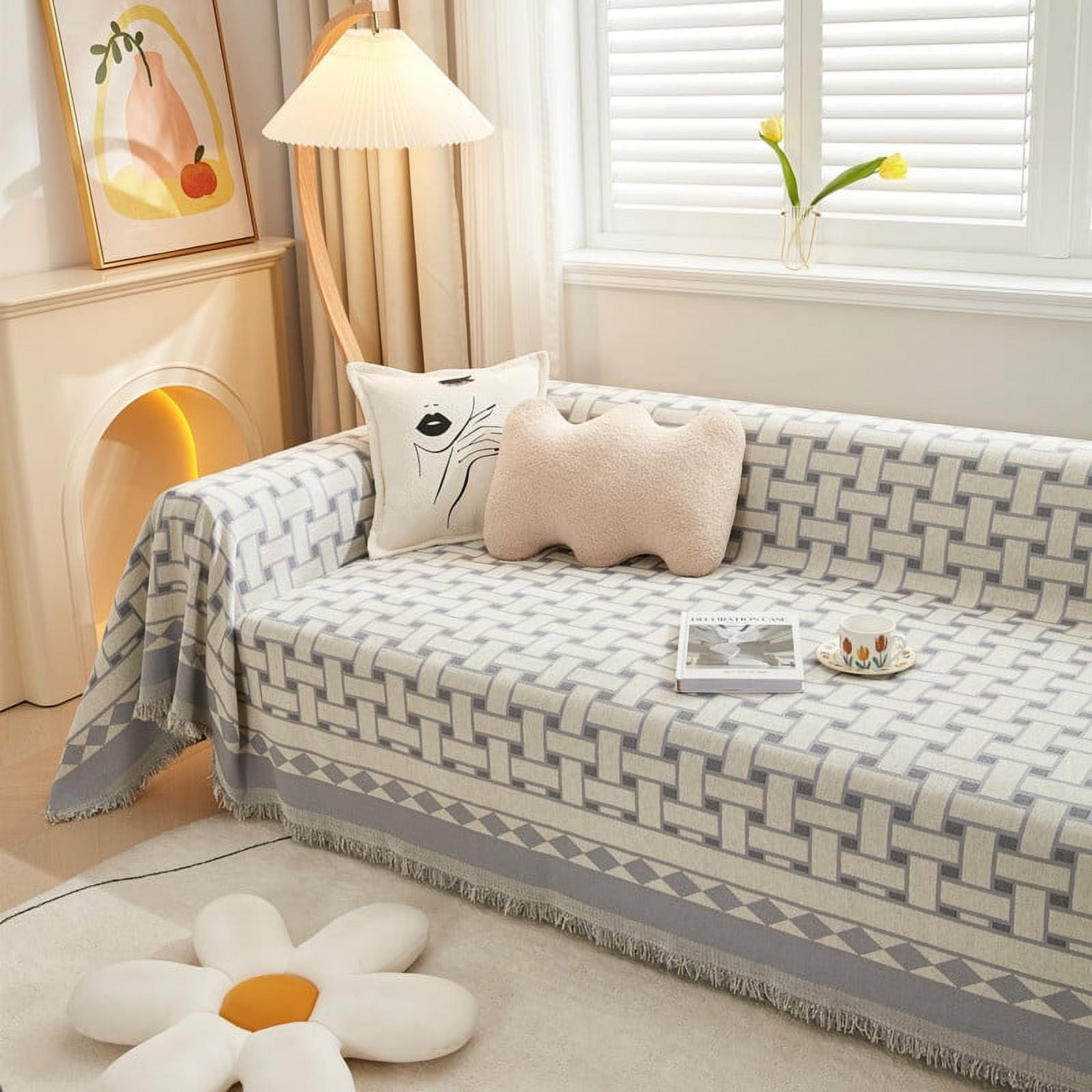 XmhyTop Luxurious Chenille Sofa Covers: Effortless Install, Washable ...