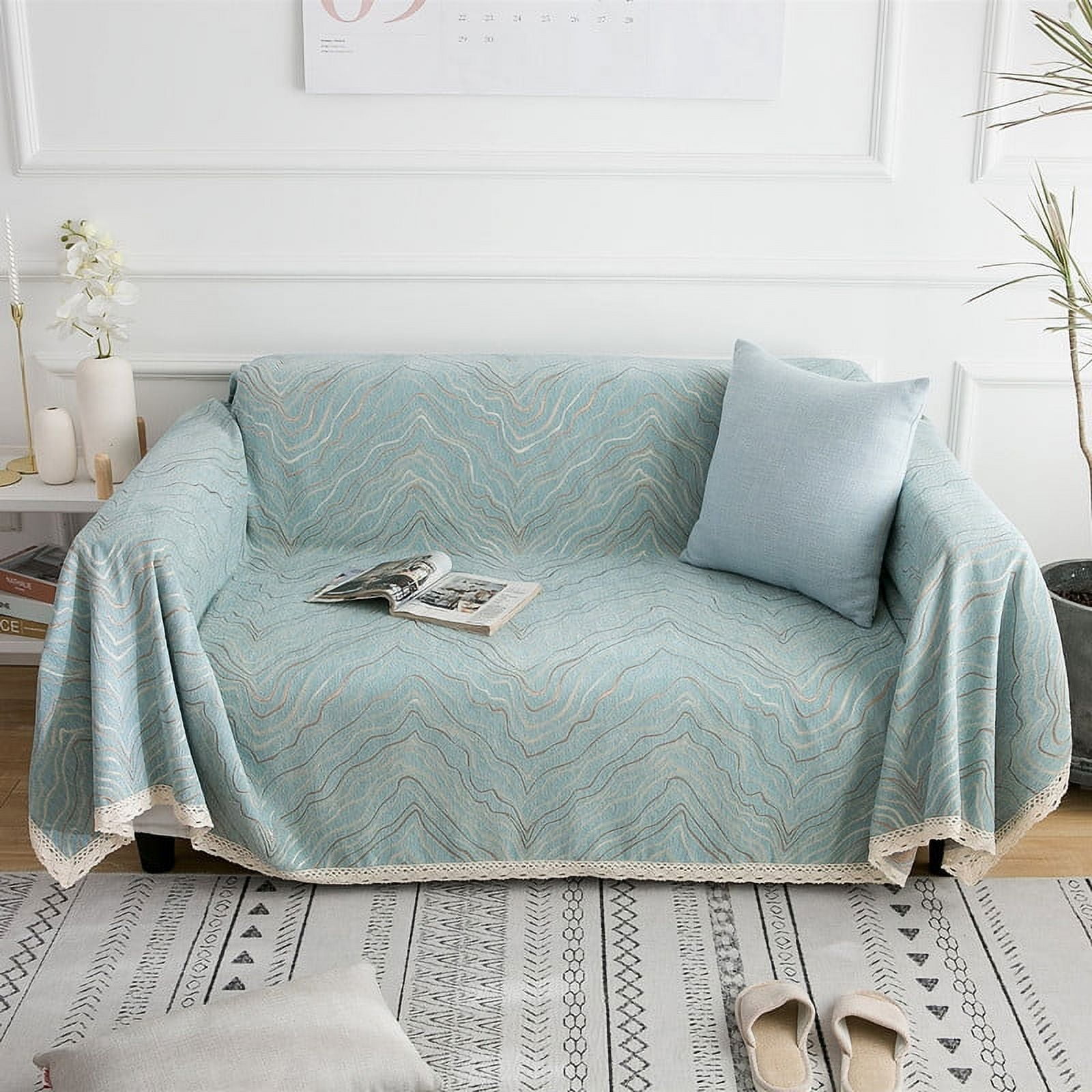 XmhyTop Luxurious Chenille Sofa Covers: Effortless Install, Washable ...