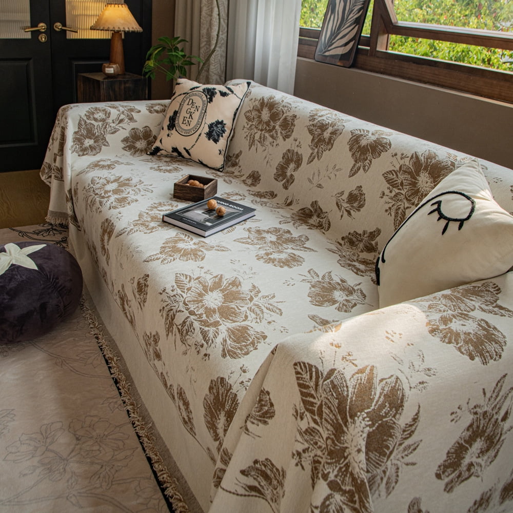 XmhyTop Luxurious Chenille Sofa Covers: Effortless Install, Washable ...