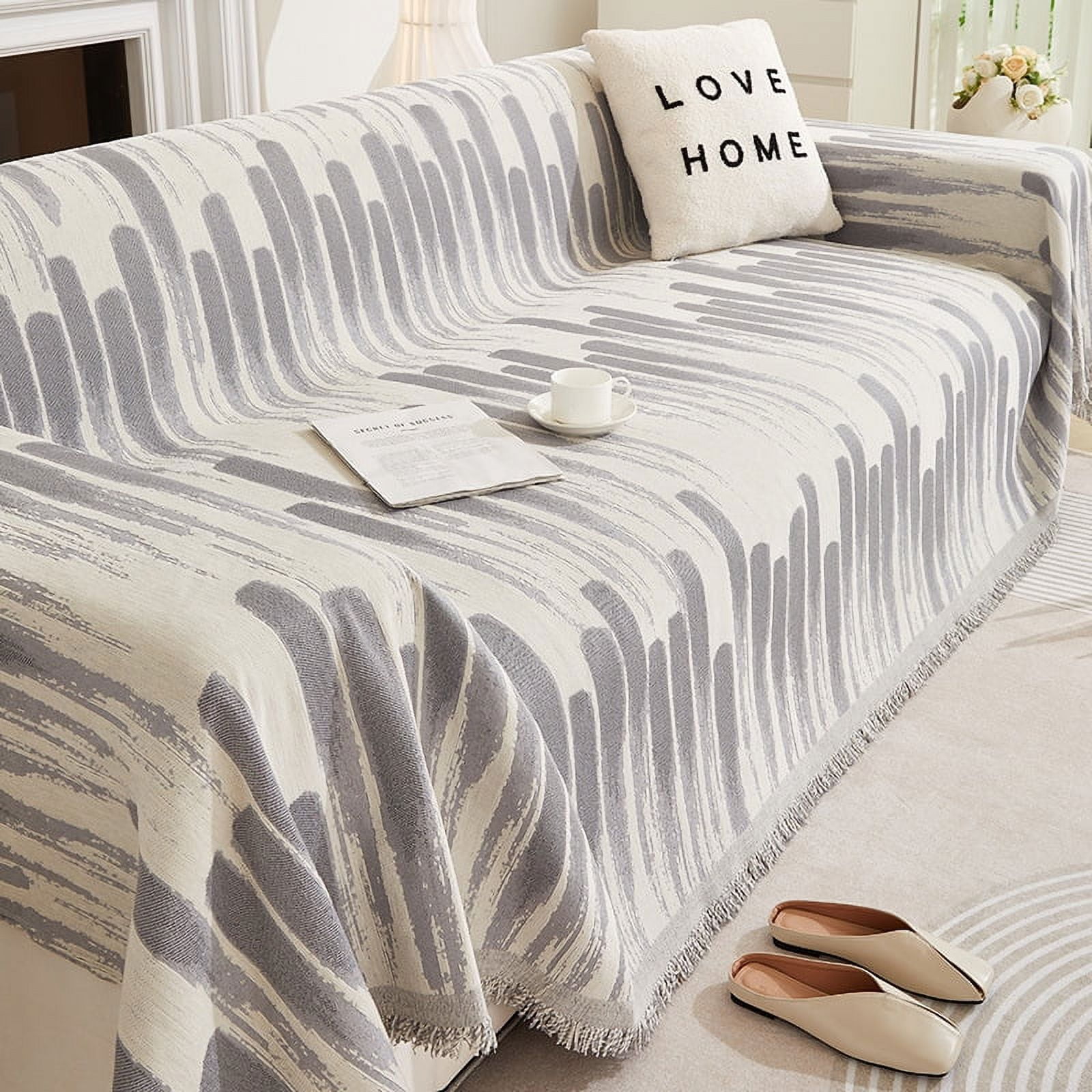 XmhyTop Luxurious Chenille Sofa Covers: Effortless Install, Washable ...