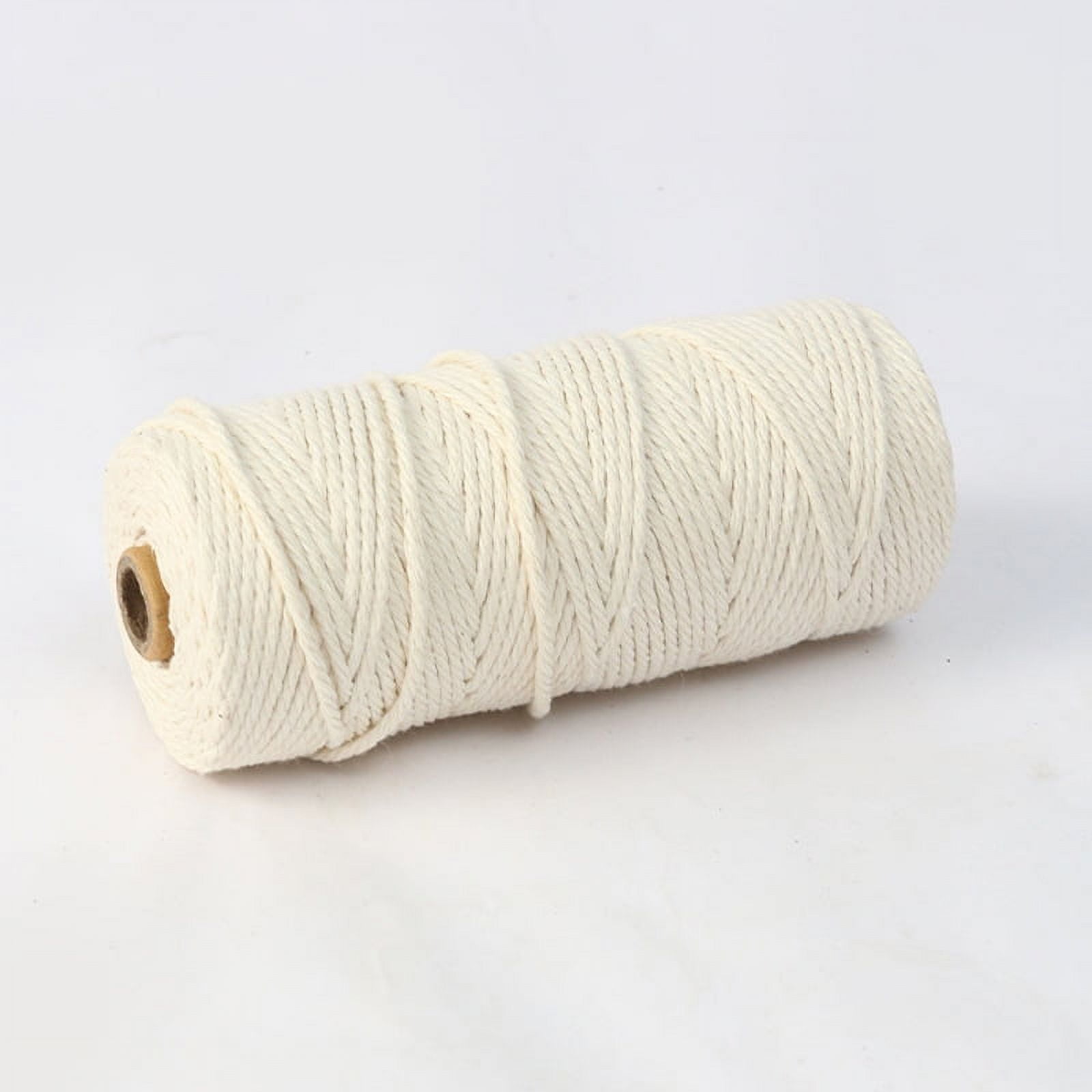 XmhyTop Macrame Cord 4mm x 110yards Natural Macrame Cotton Rope Colored ...