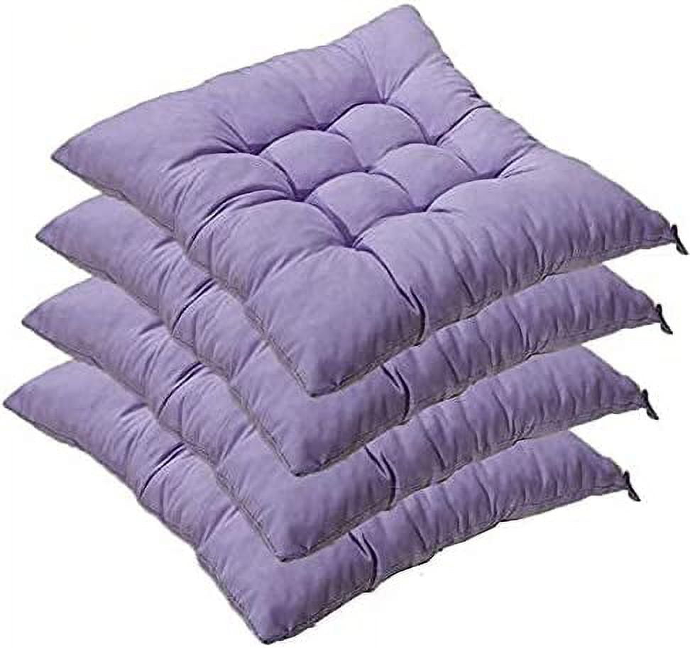 XmhyTop Set of 4 Premium Cotton Square Chair Pads - All-Weather ...