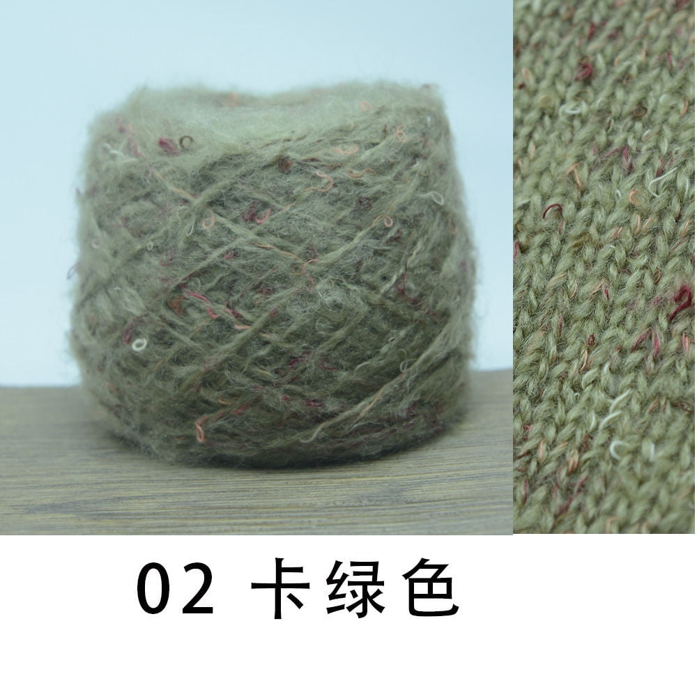 XmhyTop Soft Plush Wool Acrylic Fancy Loop Yarn for Doll Hair Making,Crochet Knitting,Needle ...