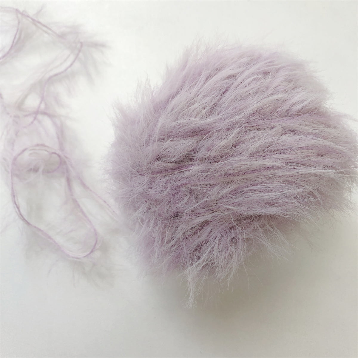 XmhyTop Soft Plush Wool Acrylic Fancy Loop Yarn for Doll Hair Making ...