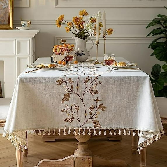 XmhyTop Tablecloth for Dining Table Rustic Table Cover, Farmhouse ...