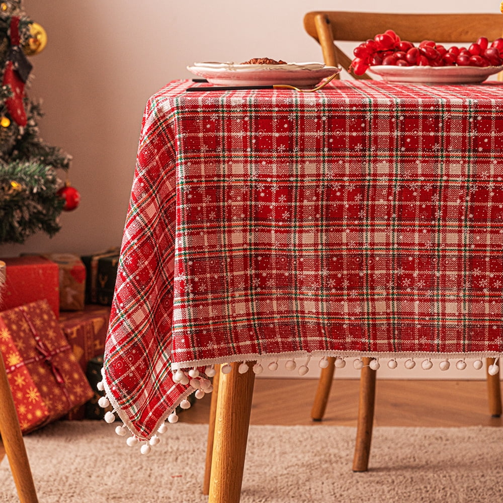 XmhyTop Transform Your Holiday Table with Our Christmas Plaid ...