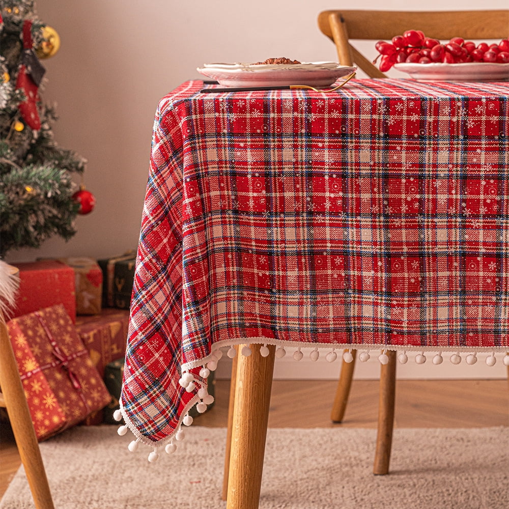 XmhyTop Transform Your Holiday Table with Our Christmas Plaid ...