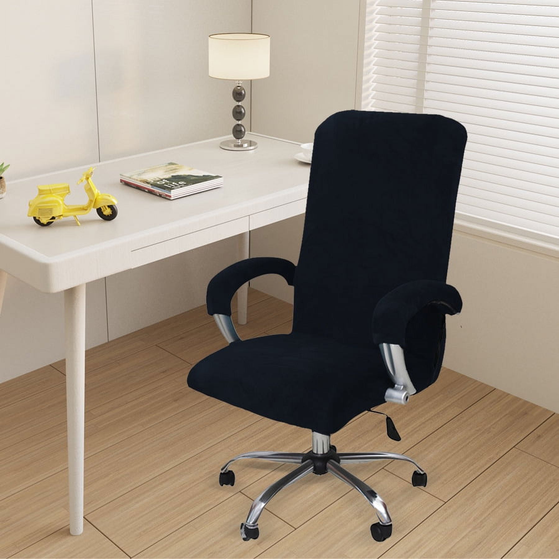 XmhyTop Velvet Office Chair Cover with Arm Covers Stretch Computer Desk ...