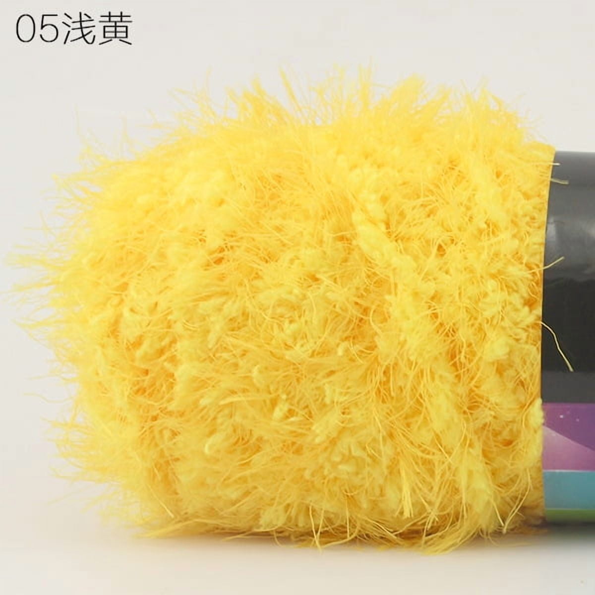 XmhyTop Yarn Variety Pack,light yellow Super Soft Mixed Fiber Yarn Roll ...