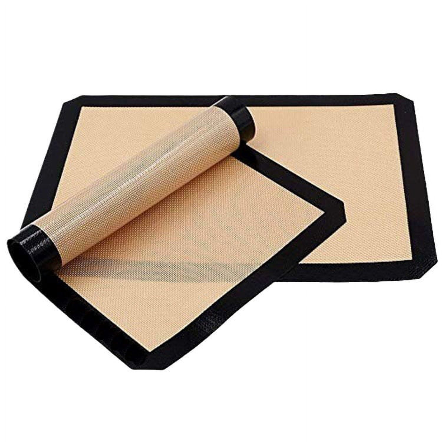 XmhyTop silicone non stick, food safety baking mat, set of 2, rectangular, 16.5 x 11.6 inches ...