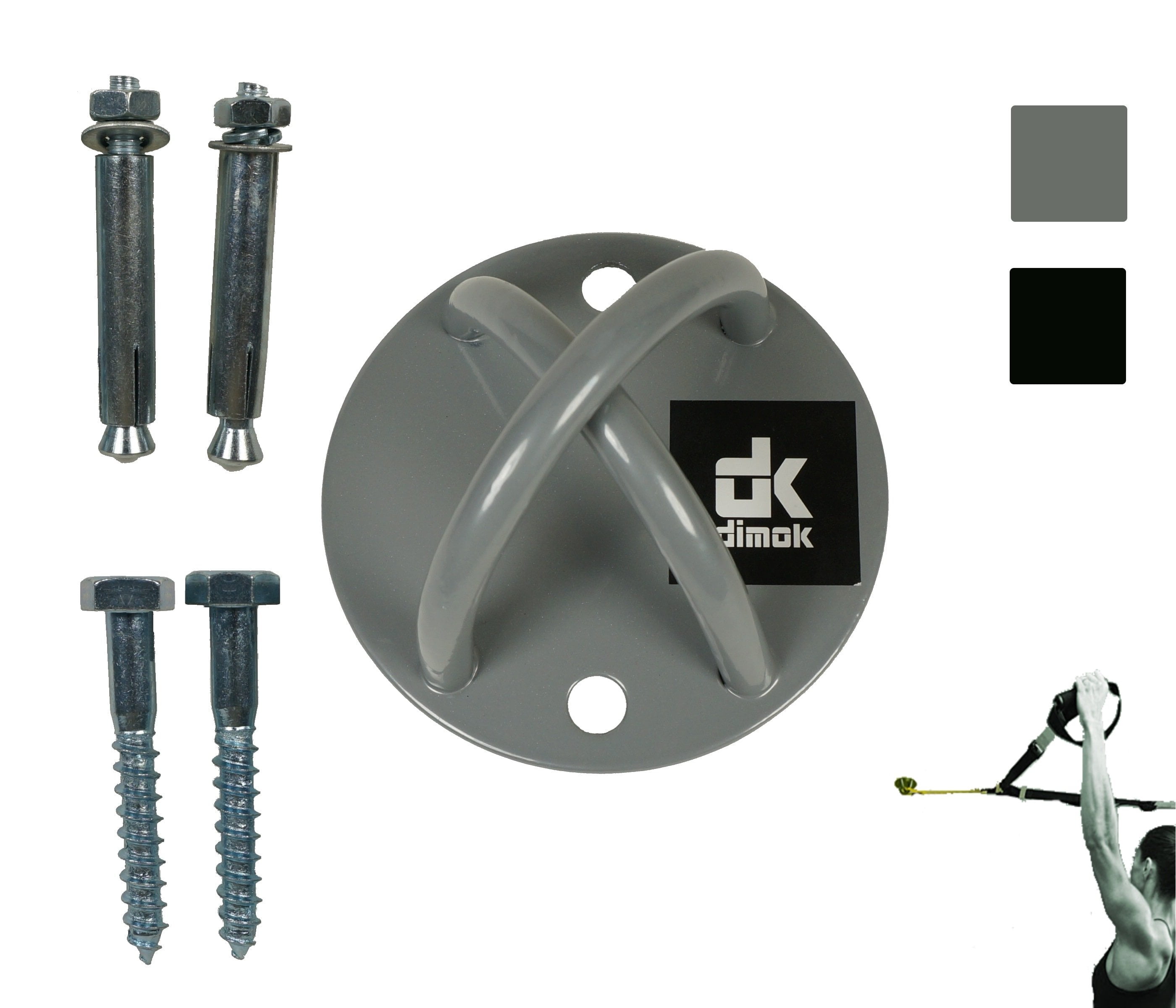 Dimok 3''Stainless Steel Ceiling Bracket with 2 Sets of Screws, Silver ...