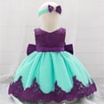 Xmyrz Baby Girls First Birthday Mesh Floral Print Dress with Bow Bonnet ...