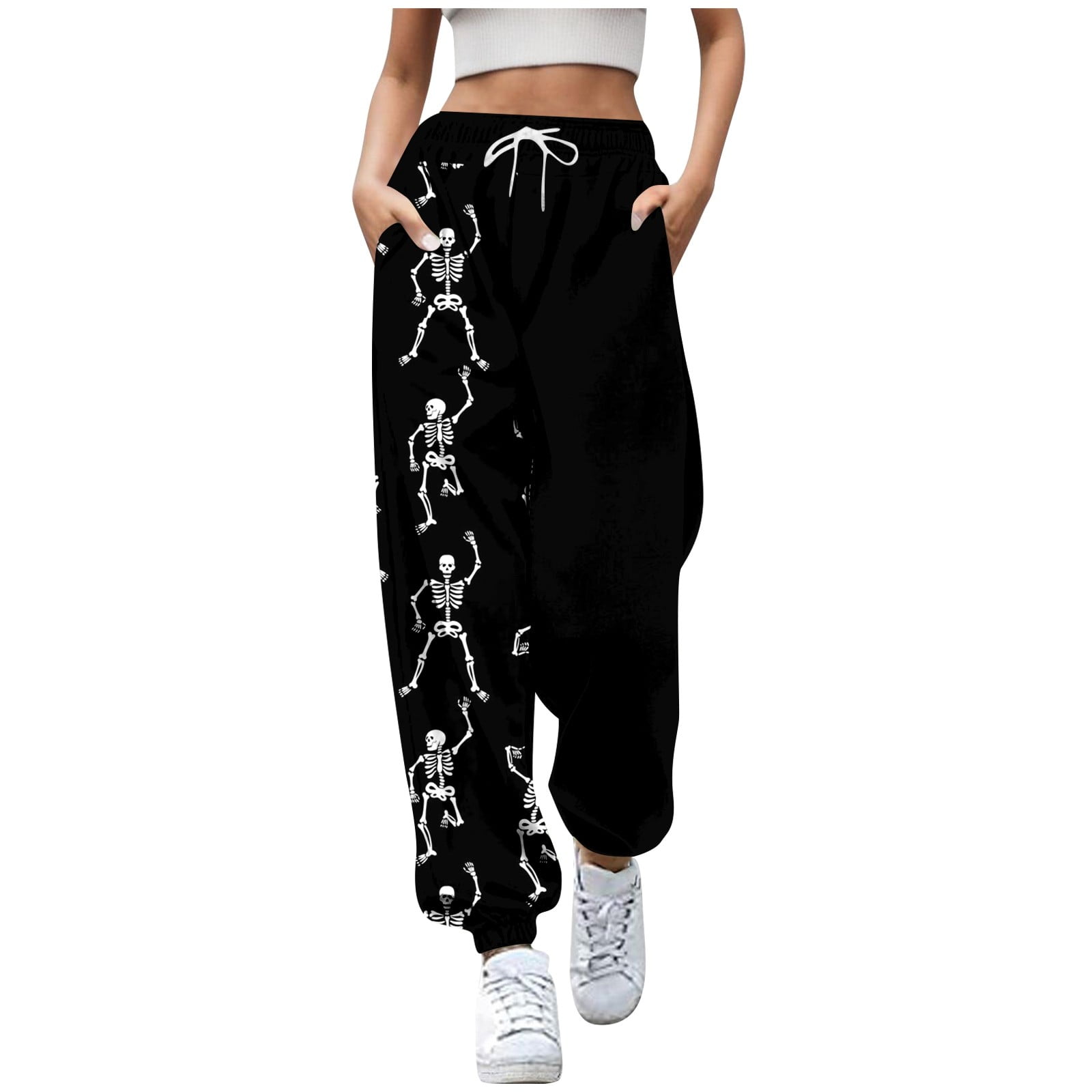 Xmyrz Halloween High Waisted Pants For Women Print Athleisure ...