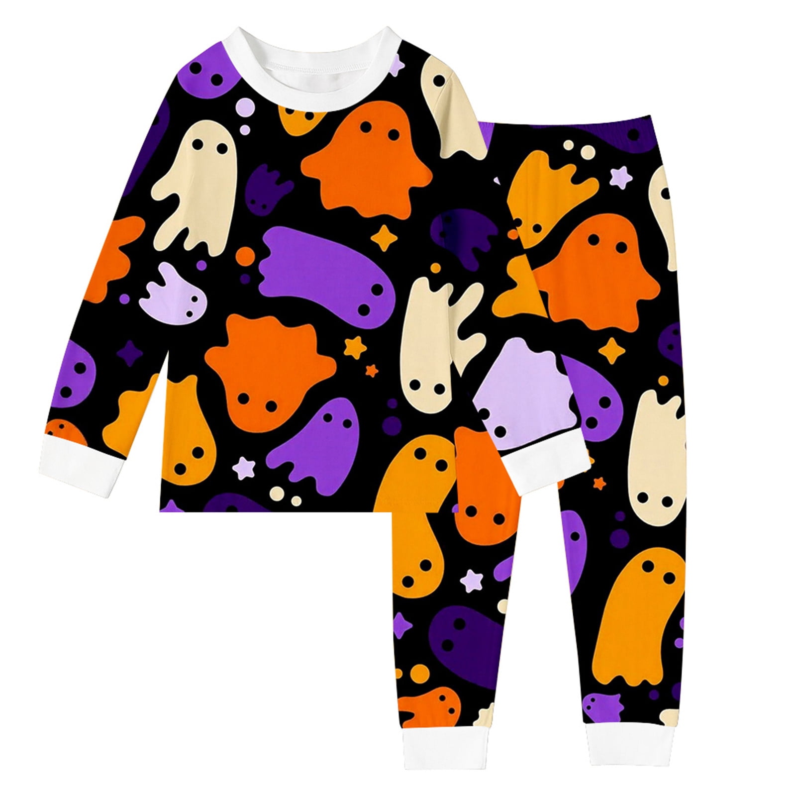 Xmyrz Hallowmas Toddler Girl Pajamas Set Nightwear Ghost Print Leisure ...