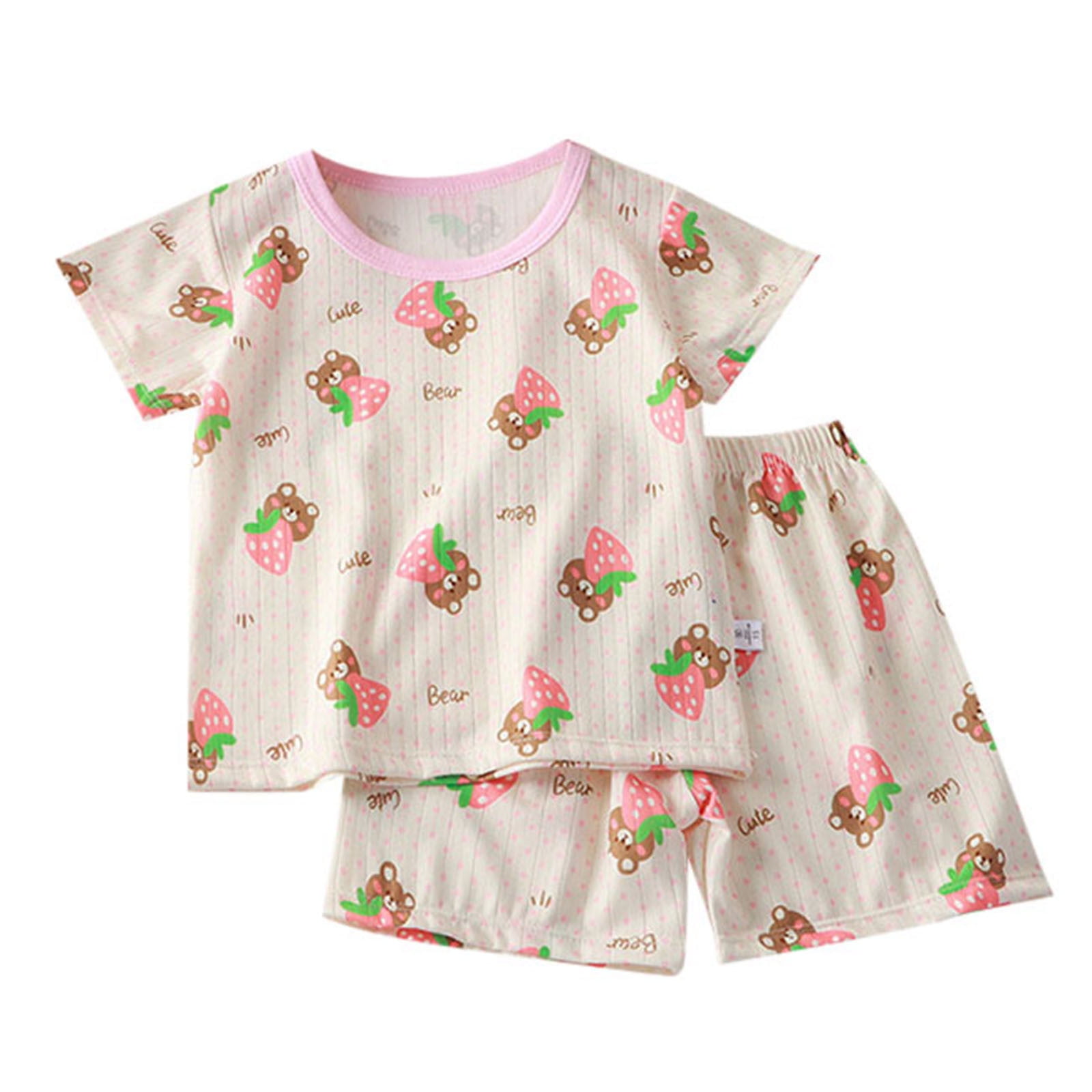 Xmyrz Little Girl Holiday Outfits Shorts Set Faddish Vacation Retro ...