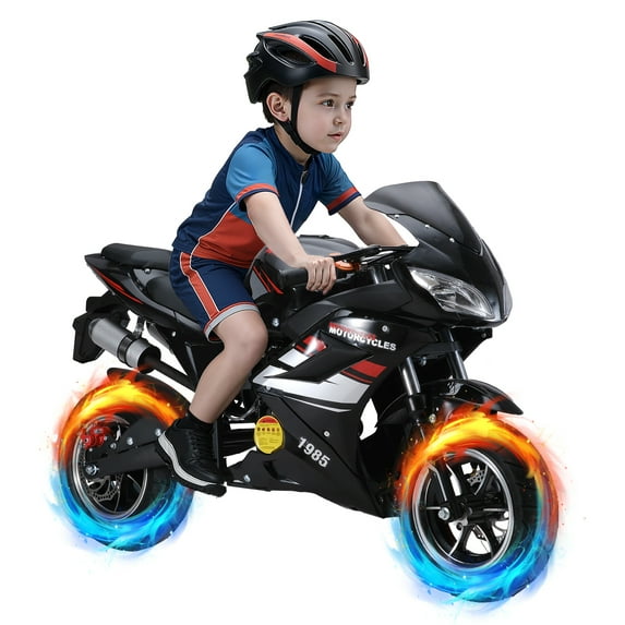Xnigf 49cc 4-Stroke Mini Motorcycle, 8-Inch Wheels Compact Gas-Powered ...