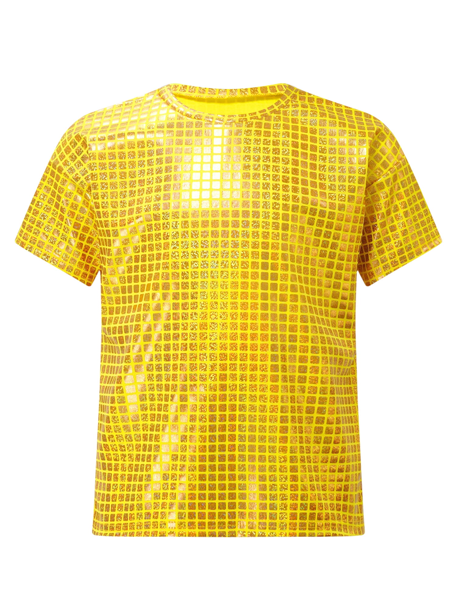 Xnihocha Girls Boys Shirt Sparkle Dance Tops Glitter Sequins Party ...