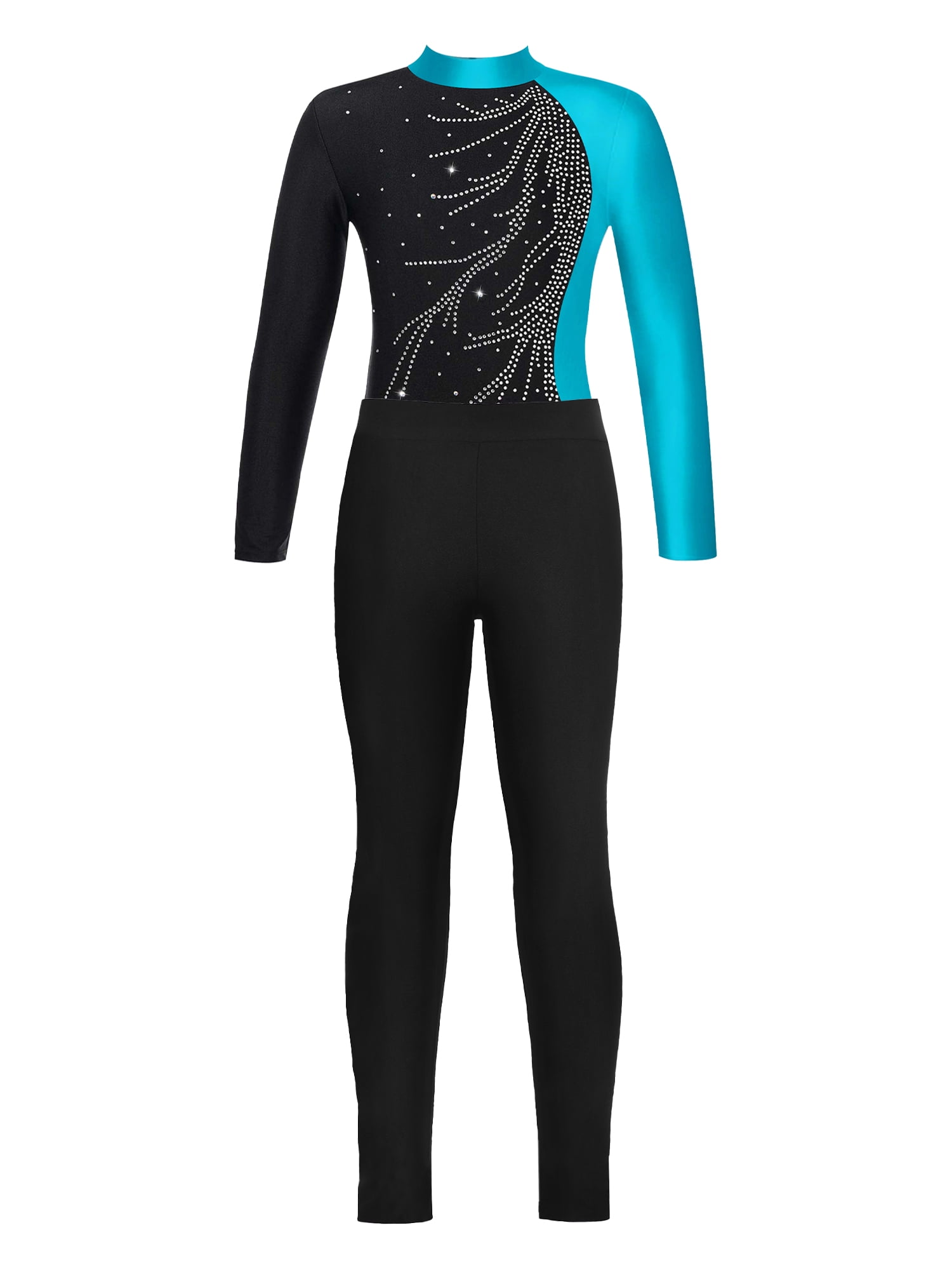 Xnihocha Girls Gymnastics Leotards Dance Outfits Sparkle Bodysuit ...