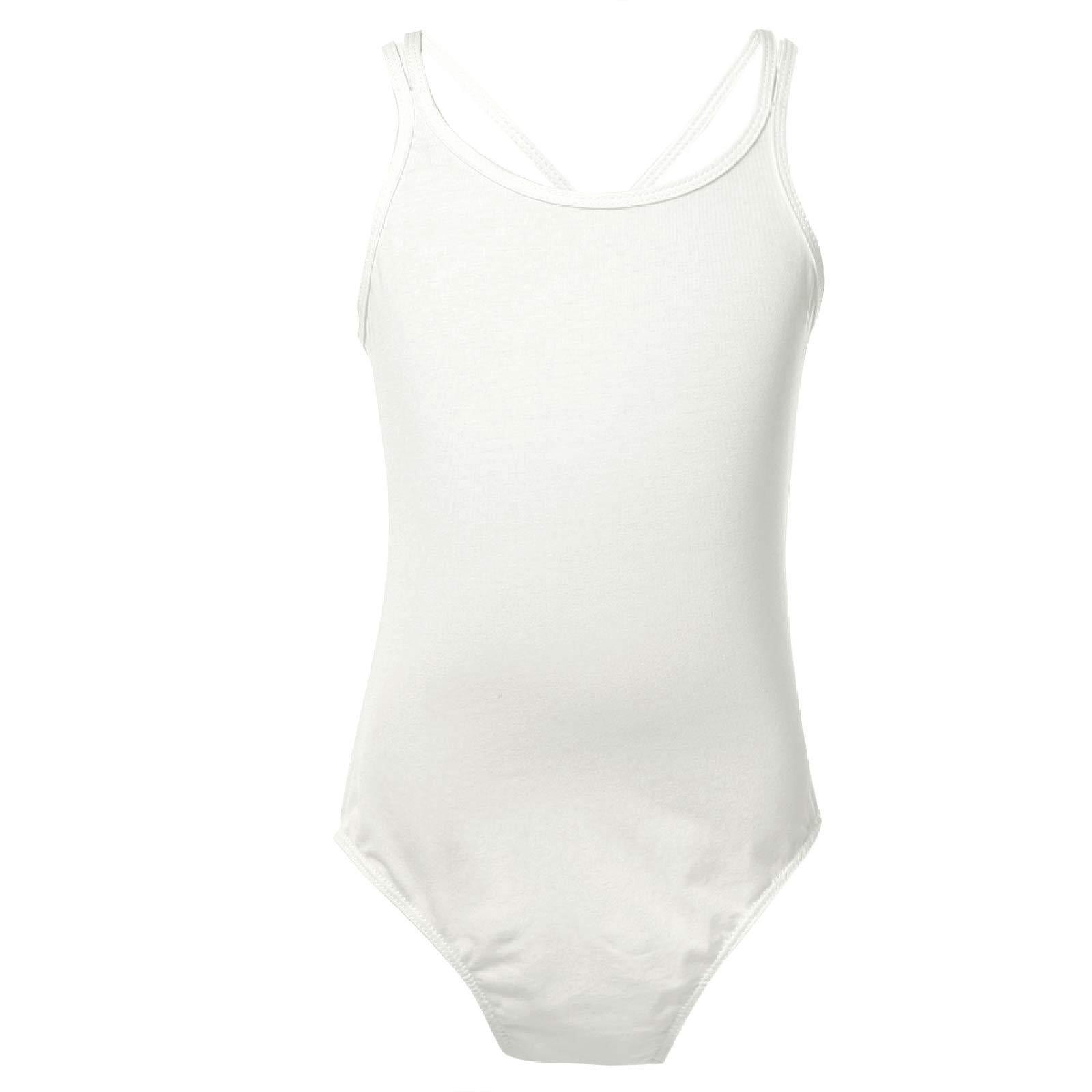 Xnihocha Kids Girls Basic Spaghetti Straps Ballet Dance Leotard Team ...