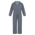 Xnihocha Kids Girls Boys Long Sleeve Zip-up Coveralls Mechanic Bodysuit ...