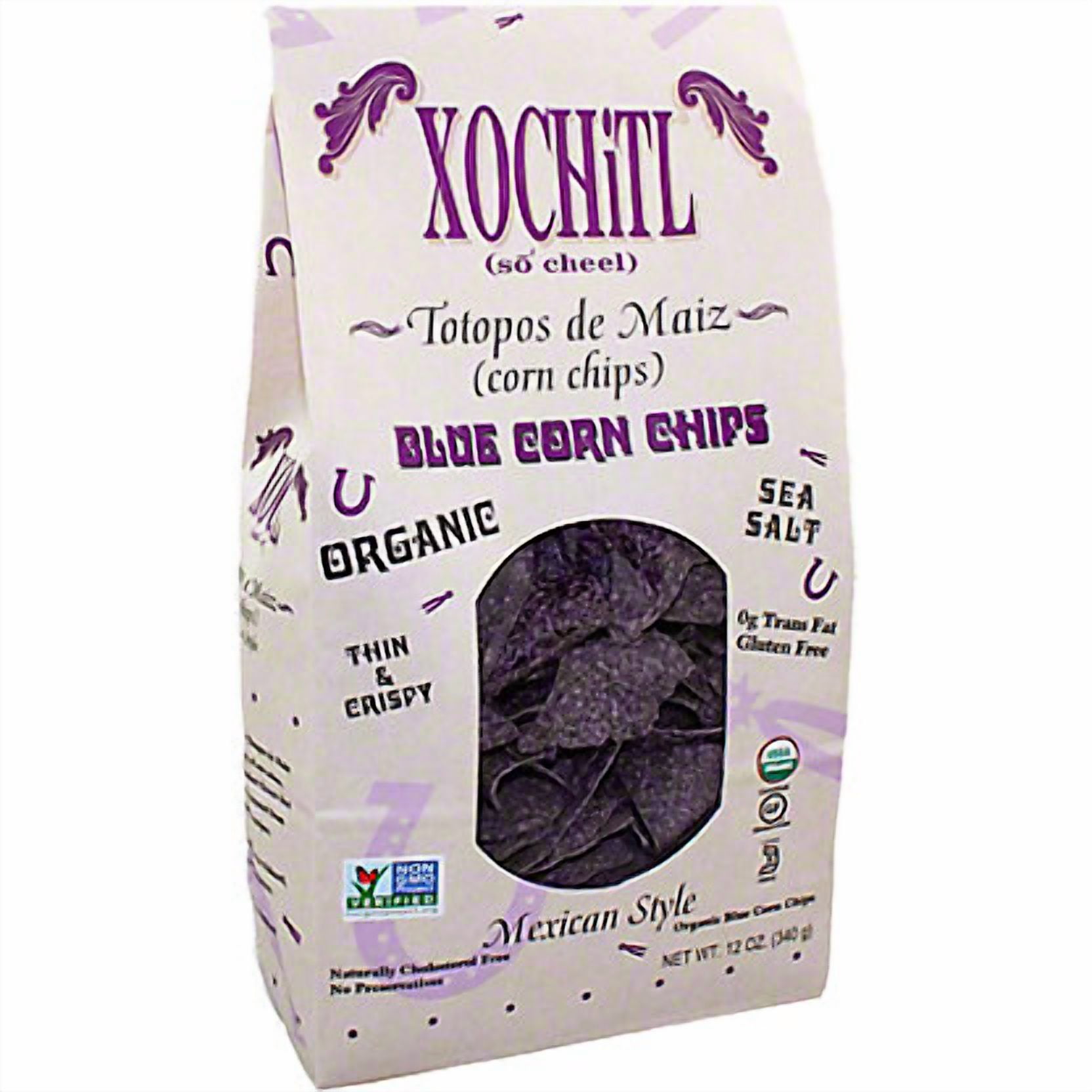 Xochitl Organic Blue Corn Chips, 16 oz - Walmart.com