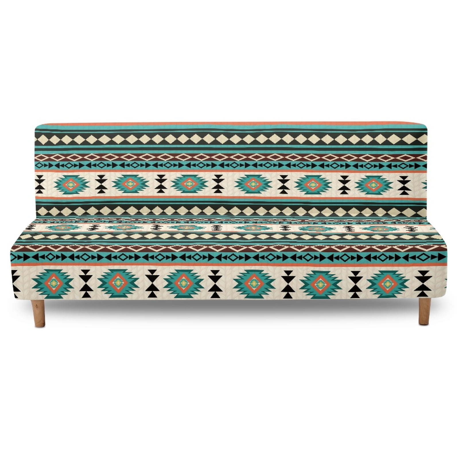 Xoenoiee Aztec Southwest American Tribal Pattern Stretch Futon Cover ...