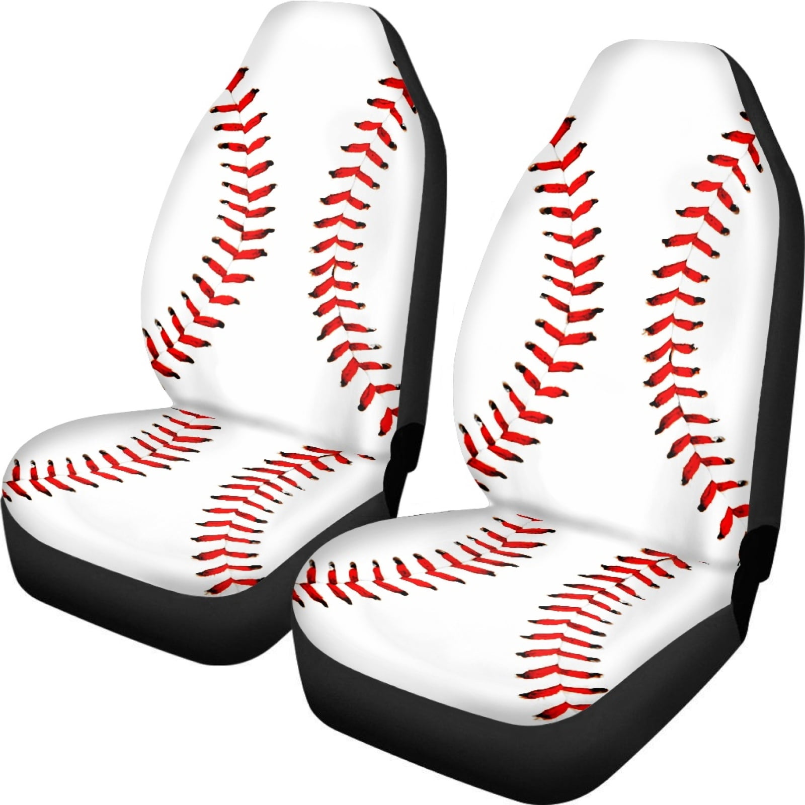 Xoenoiee Baseball Ball Pattern Auto Seat Covers Car Accessories for ...