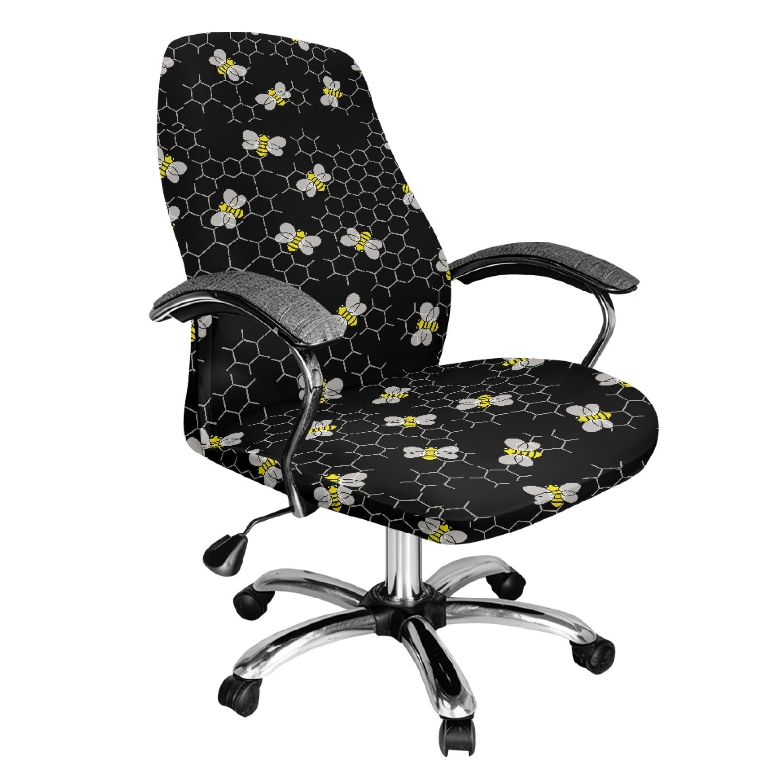 Xoenoiee Bee Honeycomb Print Water Resistant Stretch Computer Office ...