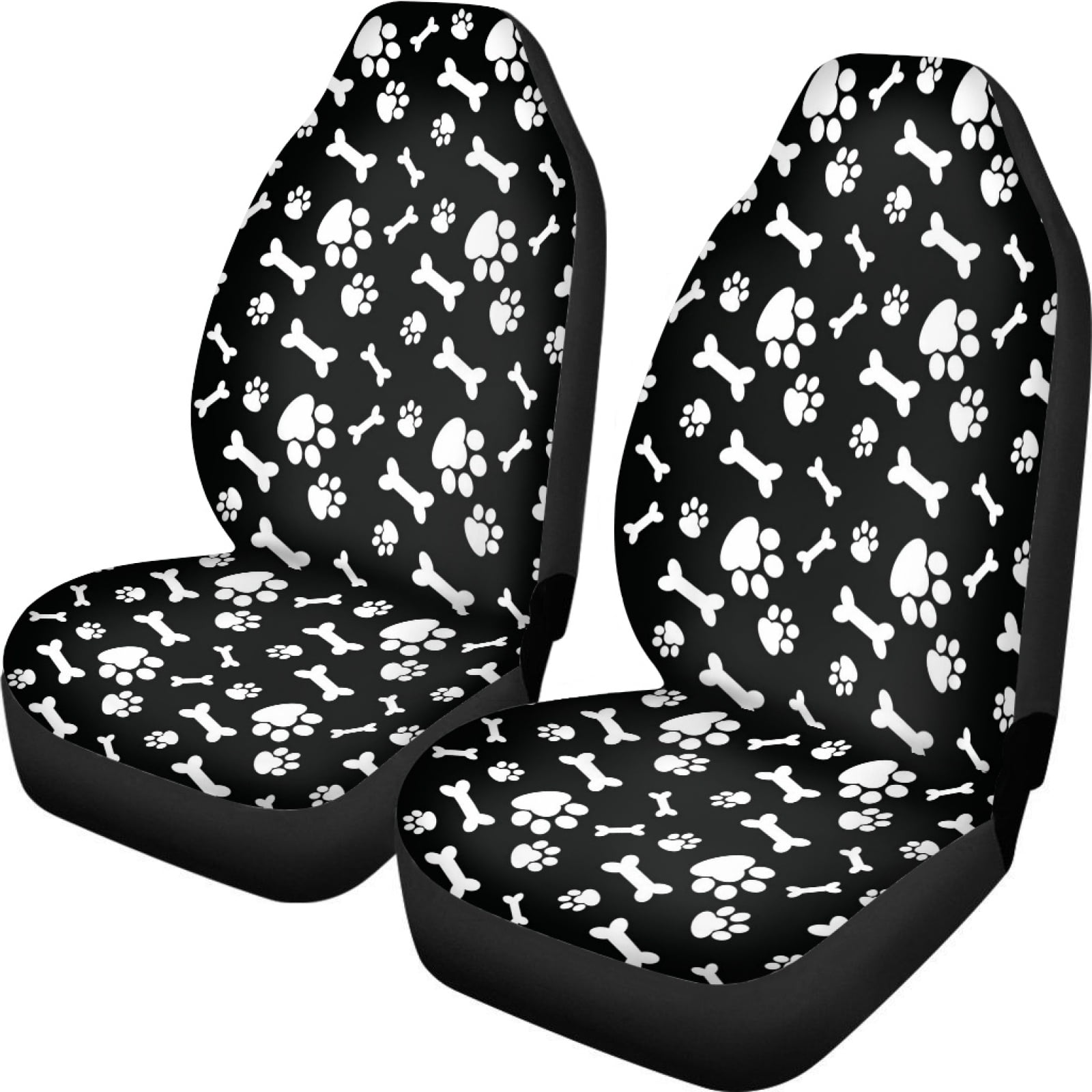 Xoenoiee Black Dog Paws Print Car Accessories Car Seat Covers for Women ...